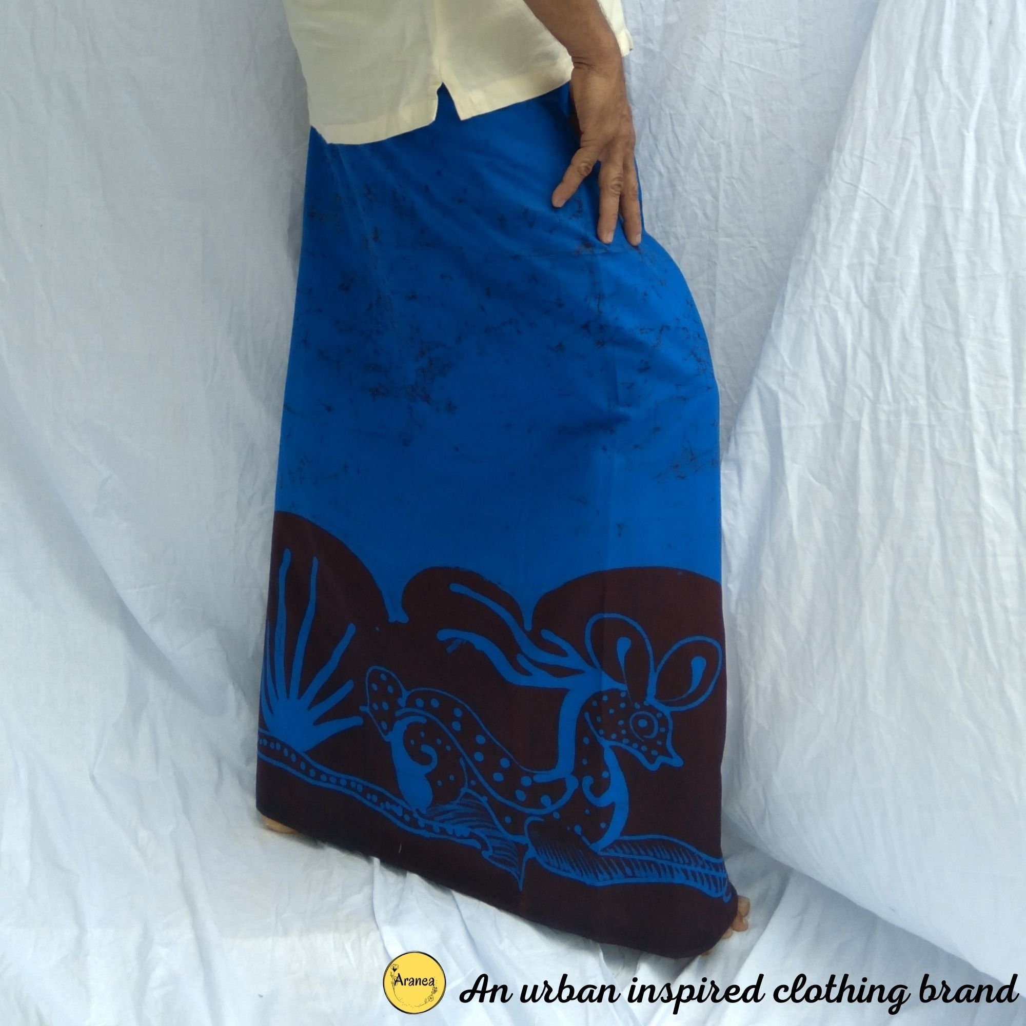Batik Sarong, Lungi, Unisex Sarong, Malong, Batik Blue Sarong, Sarong ...