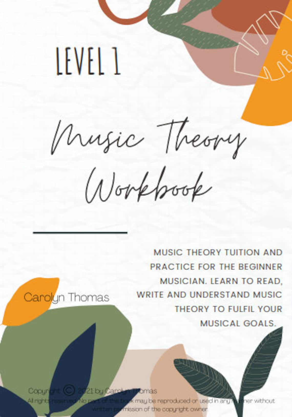 Music Theory Workbook Level 1 - Etsy