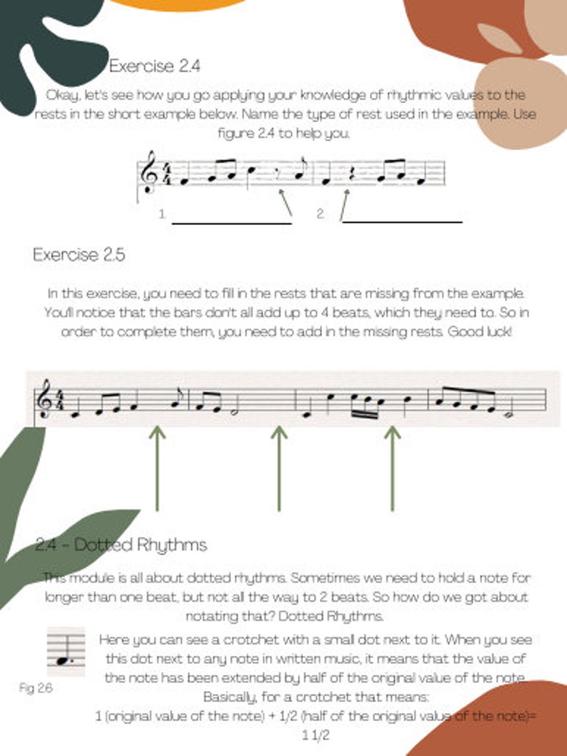 Music Theory Workbook Level 1 - Etsy