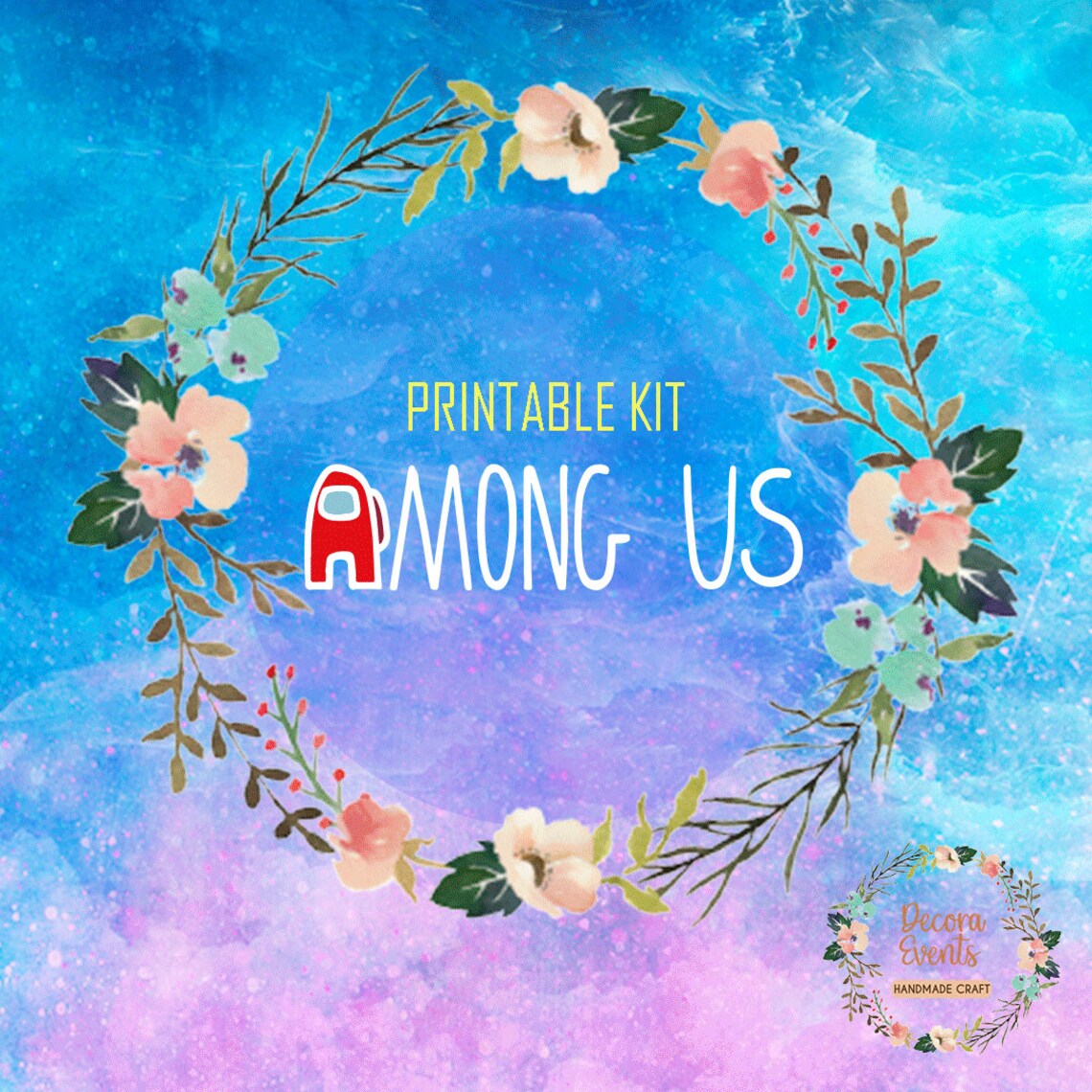 Among Us - Digital - EDITABLE Download - Kit Party Decor - - Etsy
