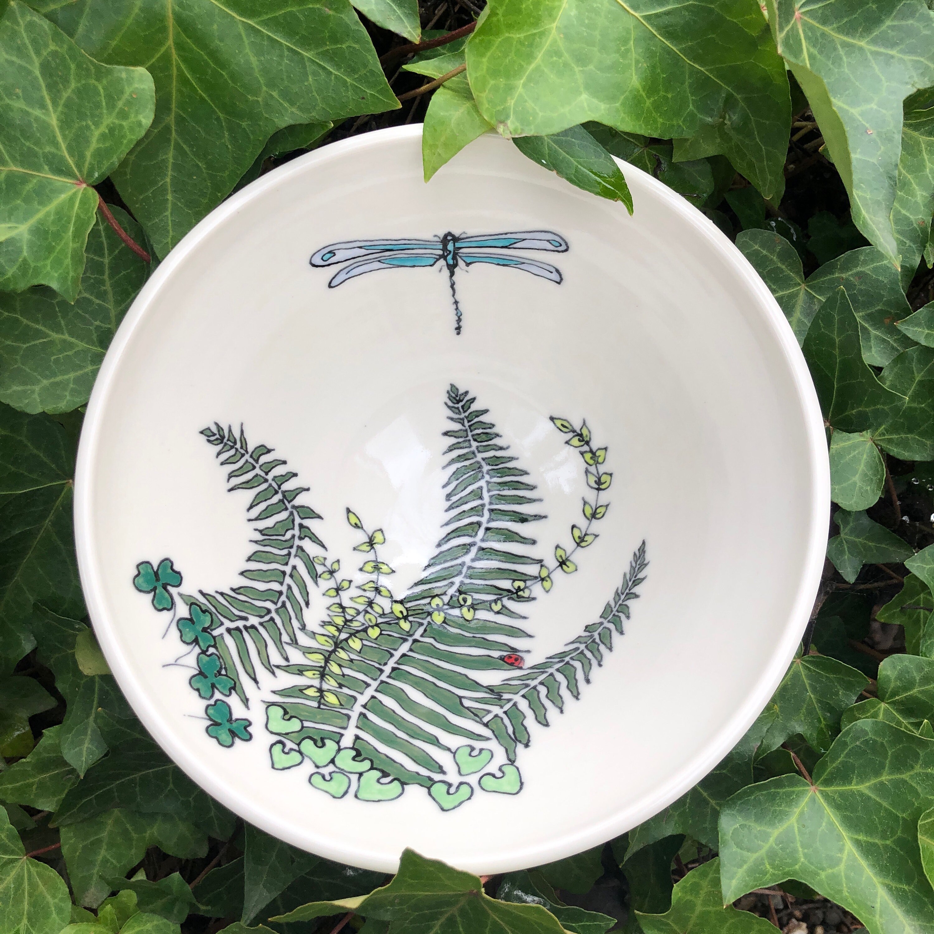 Woodland Bowl With Dragonfly - Etsy