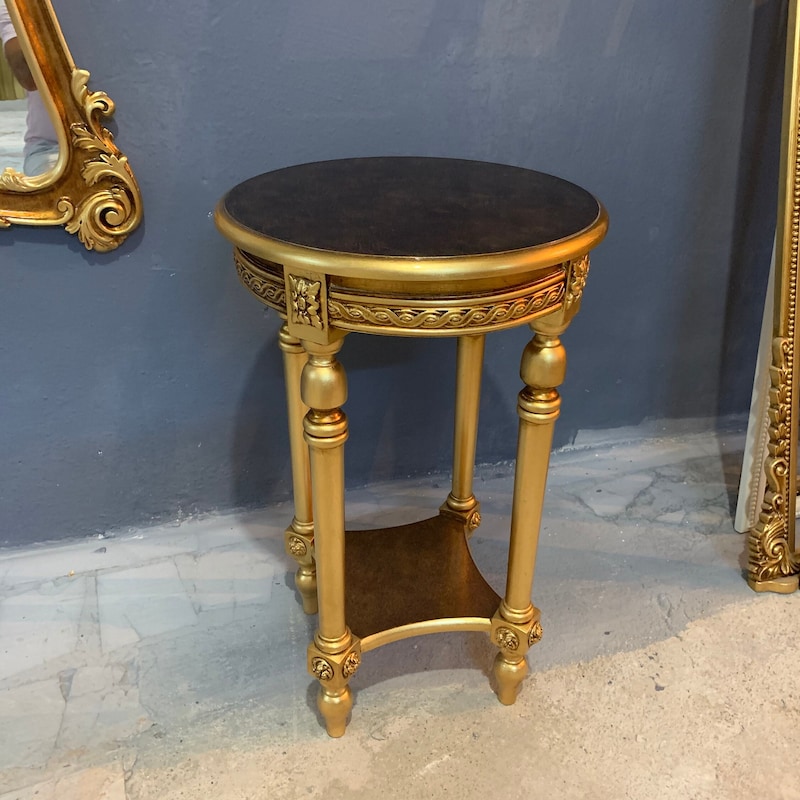 Gold Side Table - Etsy