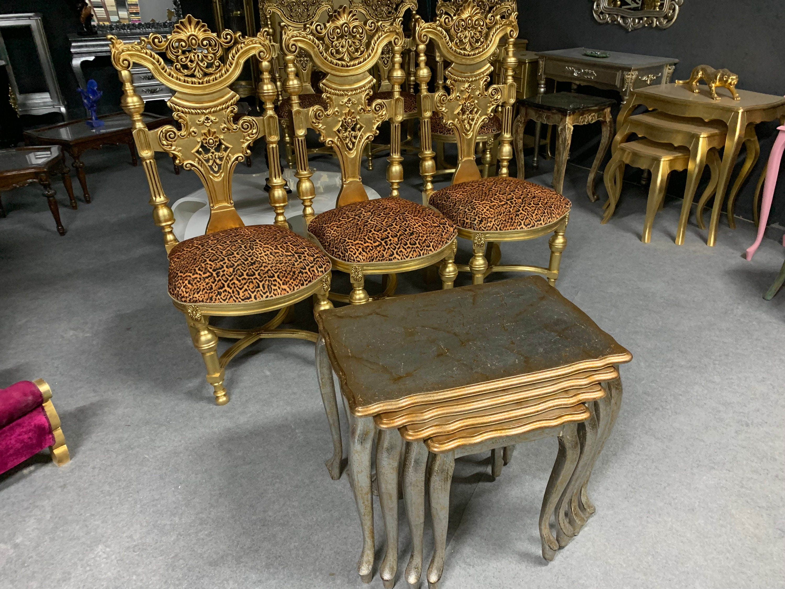 Gilded Throne Chair Gilded French Style Side Chair Vintage - Etsy