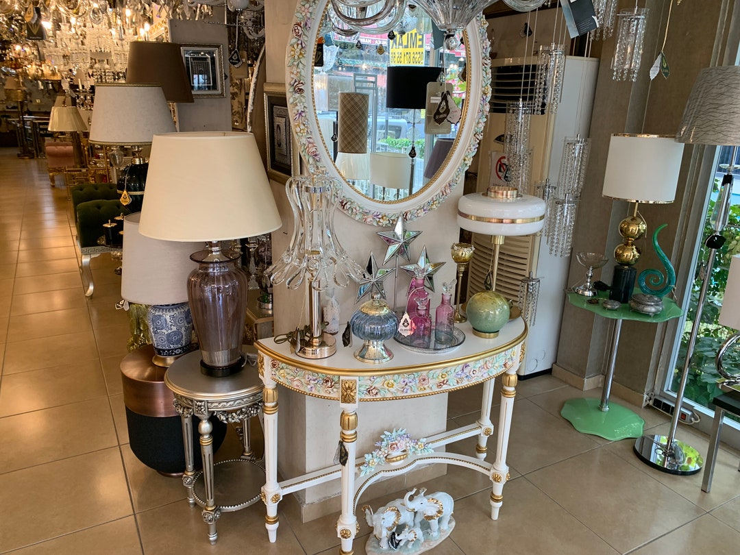 Console Table and Mirror Set, Table With Mirror, Entryway Table and ...