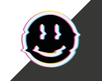 Smiley Face Decal Stickers - Etsy UK