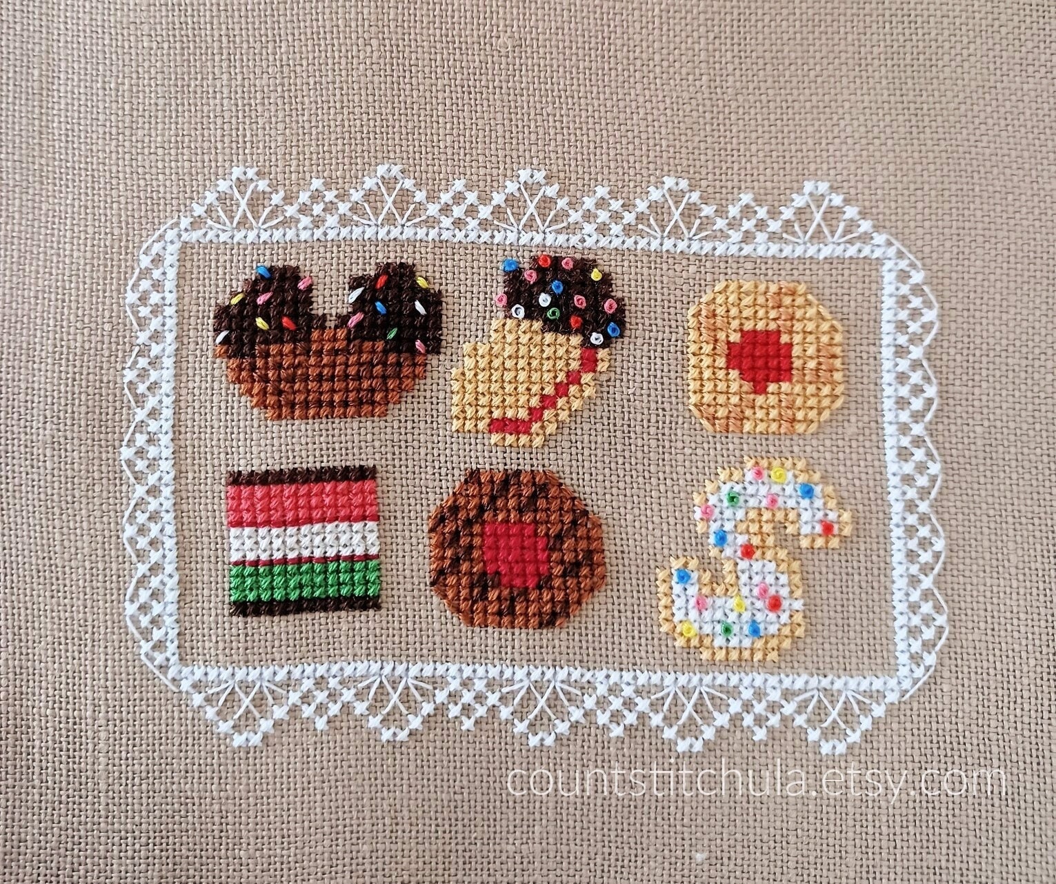 Italian Cookies Cross Stitch Pattern, PDF Instant Download, Bakery ...