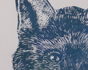 Blue Fox | Etsy