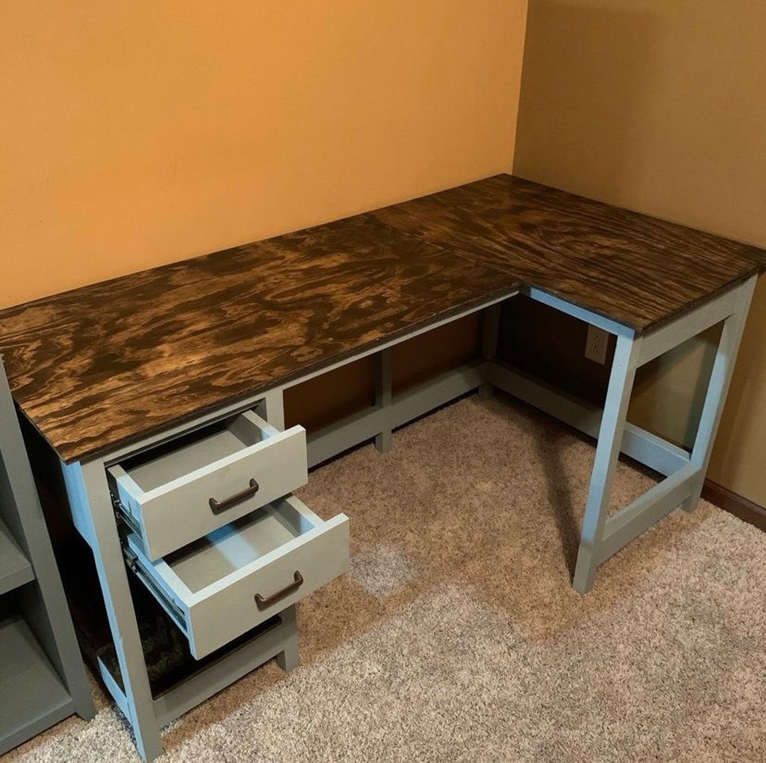 Corner Desk Build Plans - Etsy