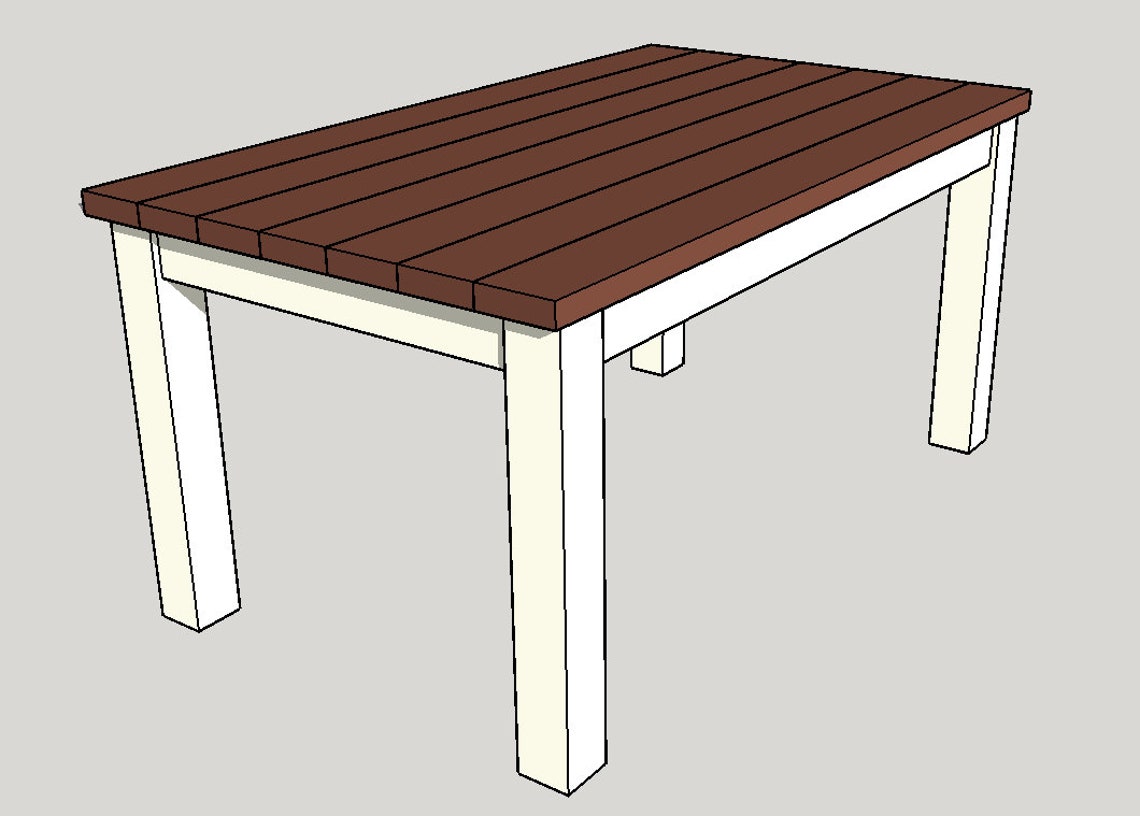 Dining Table Build Plans - Etsy