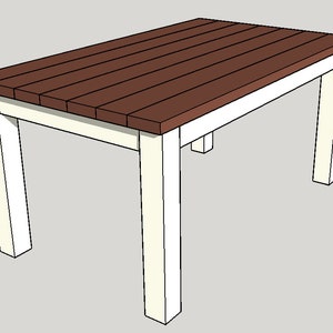 Dining Table Build Plans - Etsy