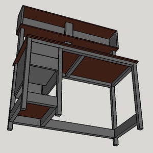 Desk Build Plans - Etsy