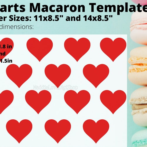 Seashell Macaron Template - Etsy