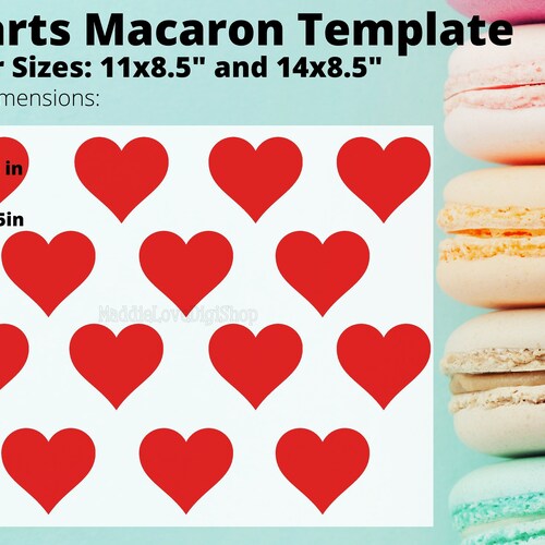 Lemon Macaron Template - Etsy