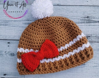 Gingerbread Beanie - Etsy
