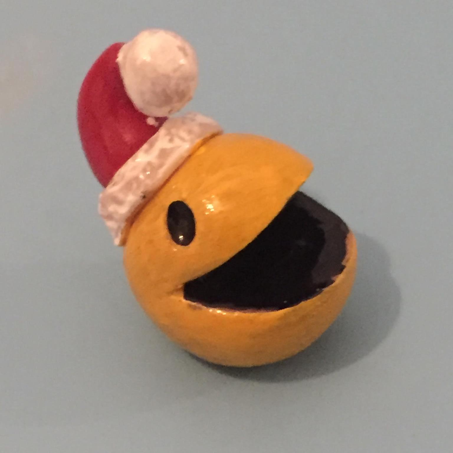 Christmas Pac-man Figure - Etsy