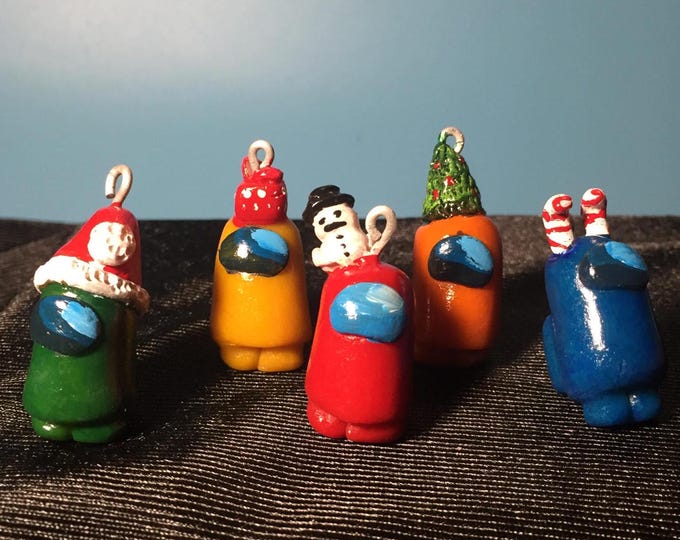 Among Us Christmas Ornament Set (5) - Etsy