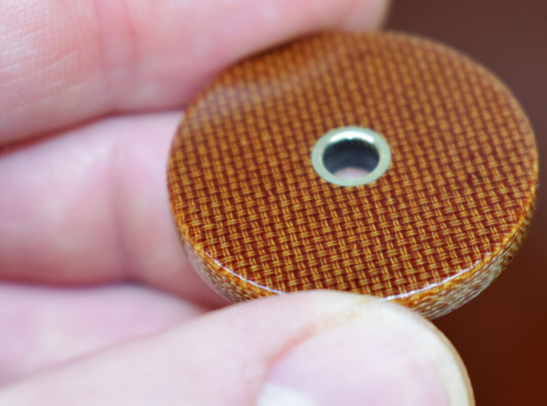 EDC Coin Fidget Coin Brown Canvas Micarta EDC Carry - Etsy