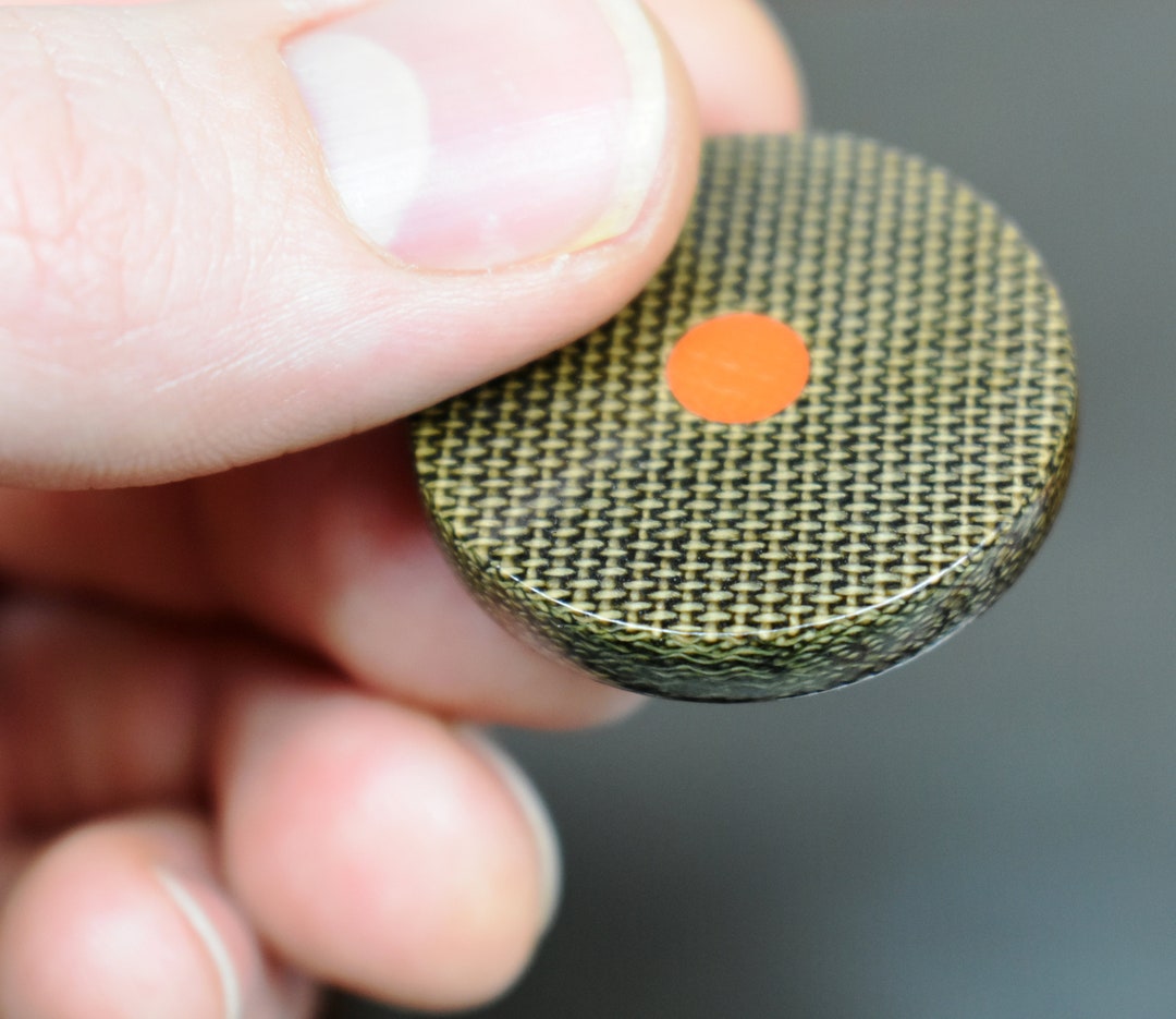 EDC Coin Fidget Emerald Green Canvas Micarta - Etsy