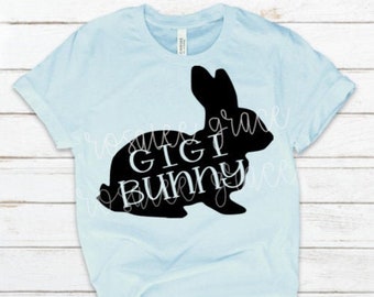 Easter Bunny Gigi Svg - Etsy