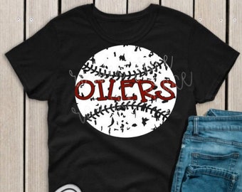 Oilers Baseball Svg - Etsy