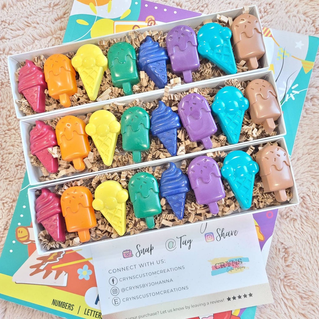 Mini Popsicle Crayons - Etsy