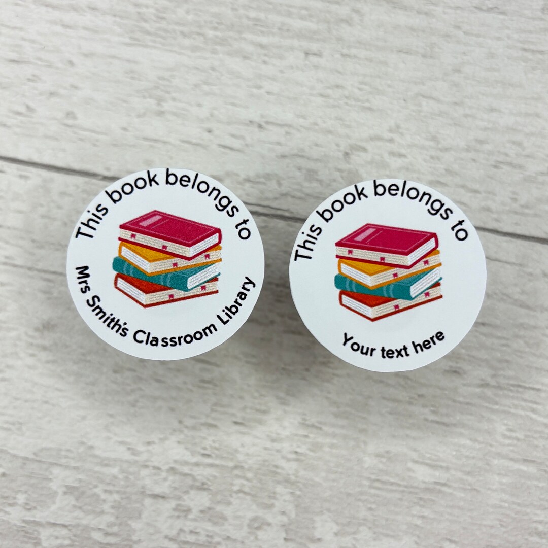 Personalised Teacher Library Sticker Yellow Well Done Sticker 33mm ...