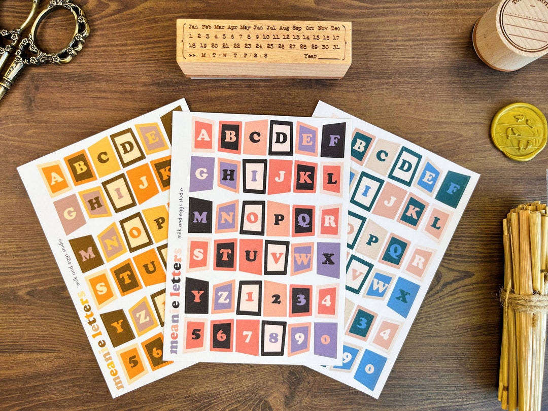 Mean Girls Letter Sticker Sheet, Decorative Stickers, Bullet Journal ...