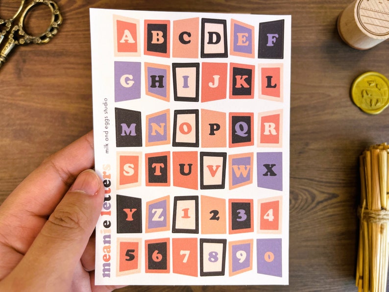 Mean Girls Letter Sticker Sheet Decorative Stickers Bullet - Etsy