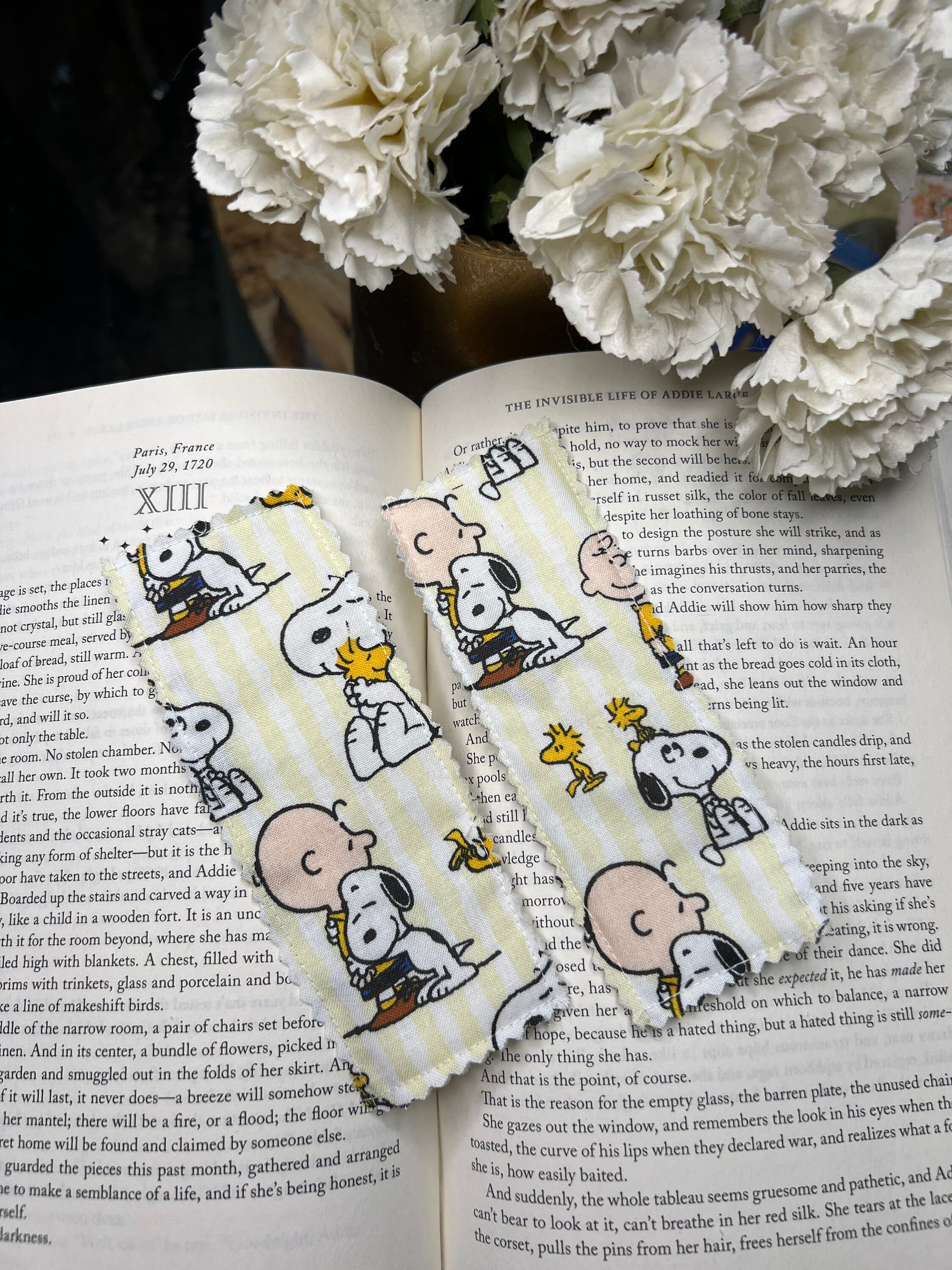 Fabric Bookmarks Snoopy Cow Cactus Bookmarks - Etsy