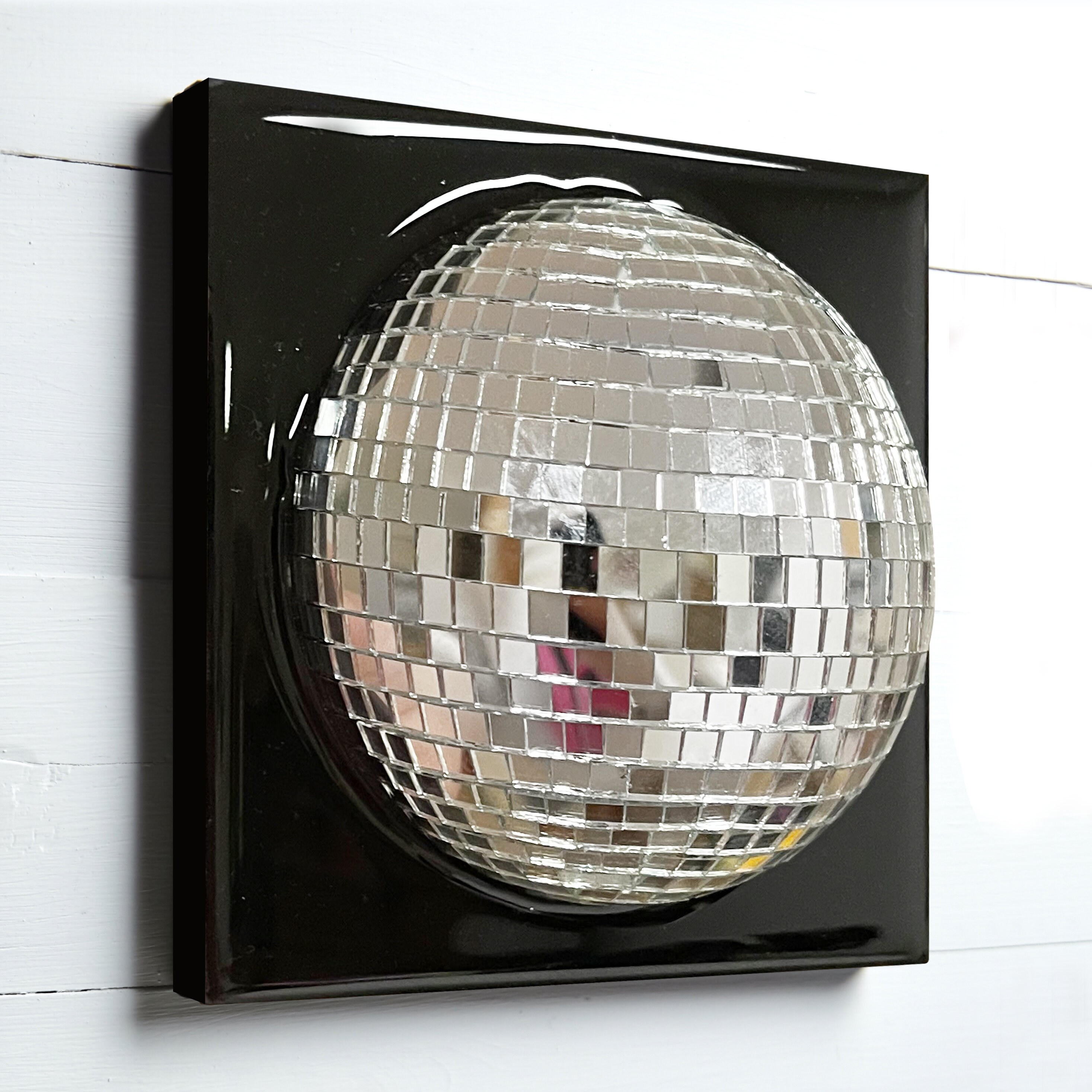 3D SMALL DISCO BALL Wall Art Resin Disco Ball 3D Room Decor | Etsy
