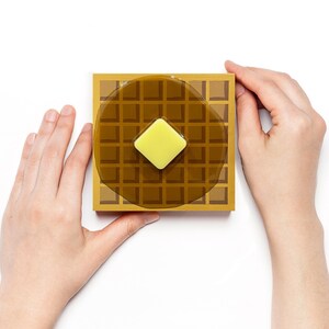 3D MINI WAFFLE / Resin Wall Art / Quirky Decor / Room Decor / Kitchen ...
