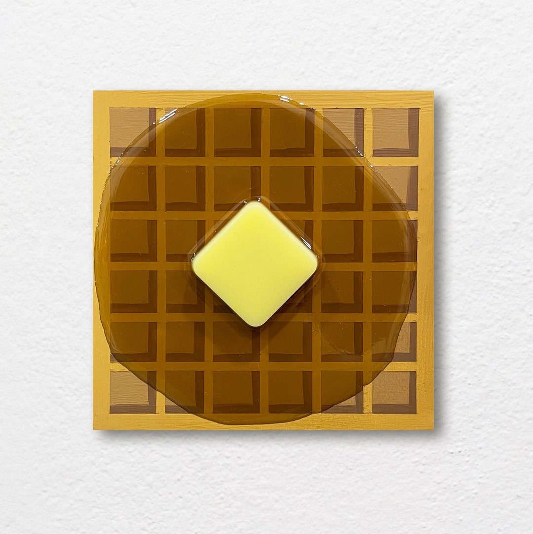 3D MINI WAFFLE / Resin Wall Art / Quirky Decor / Room Decor / Kitchen ...