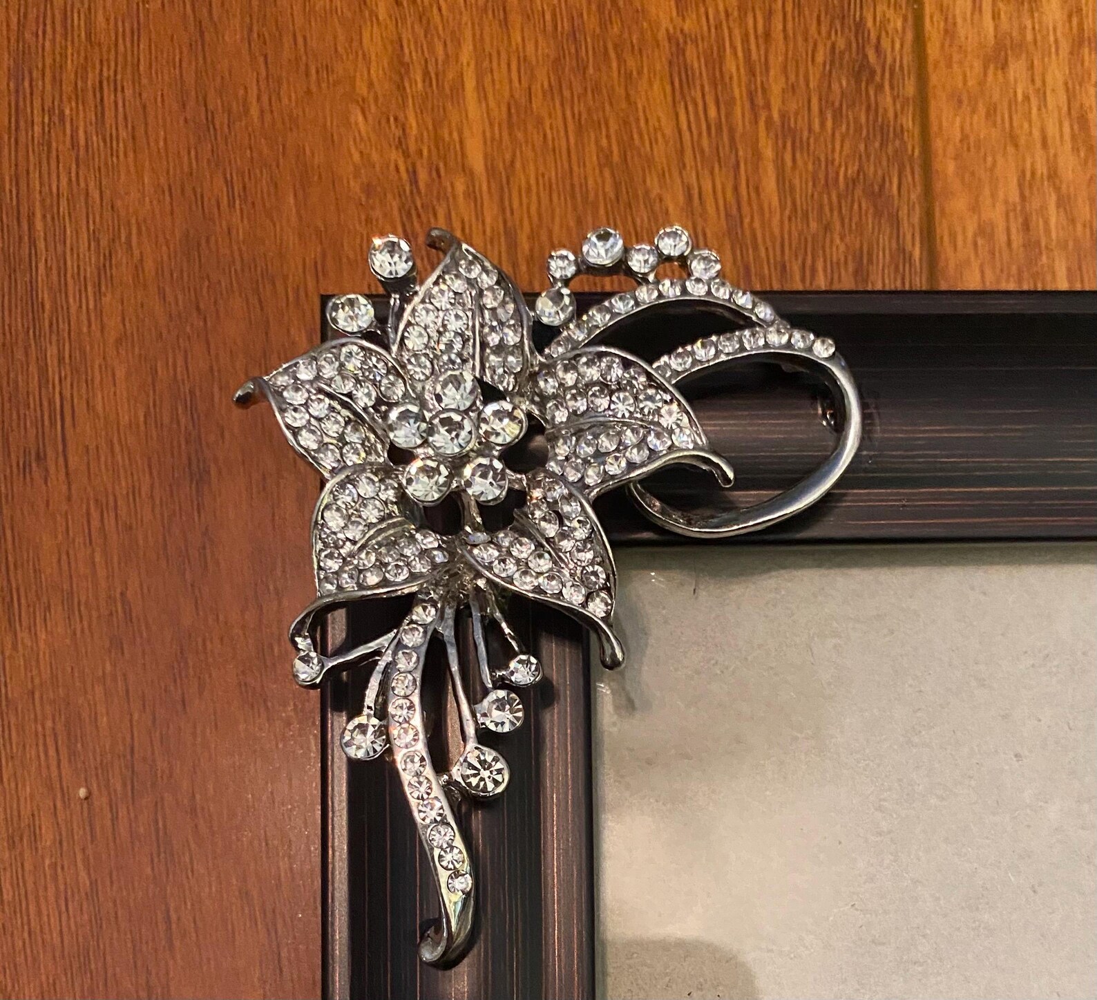 Jeweled Frame , Repurposed Jewelry Frame, Sparkly Jewelry Frame ...