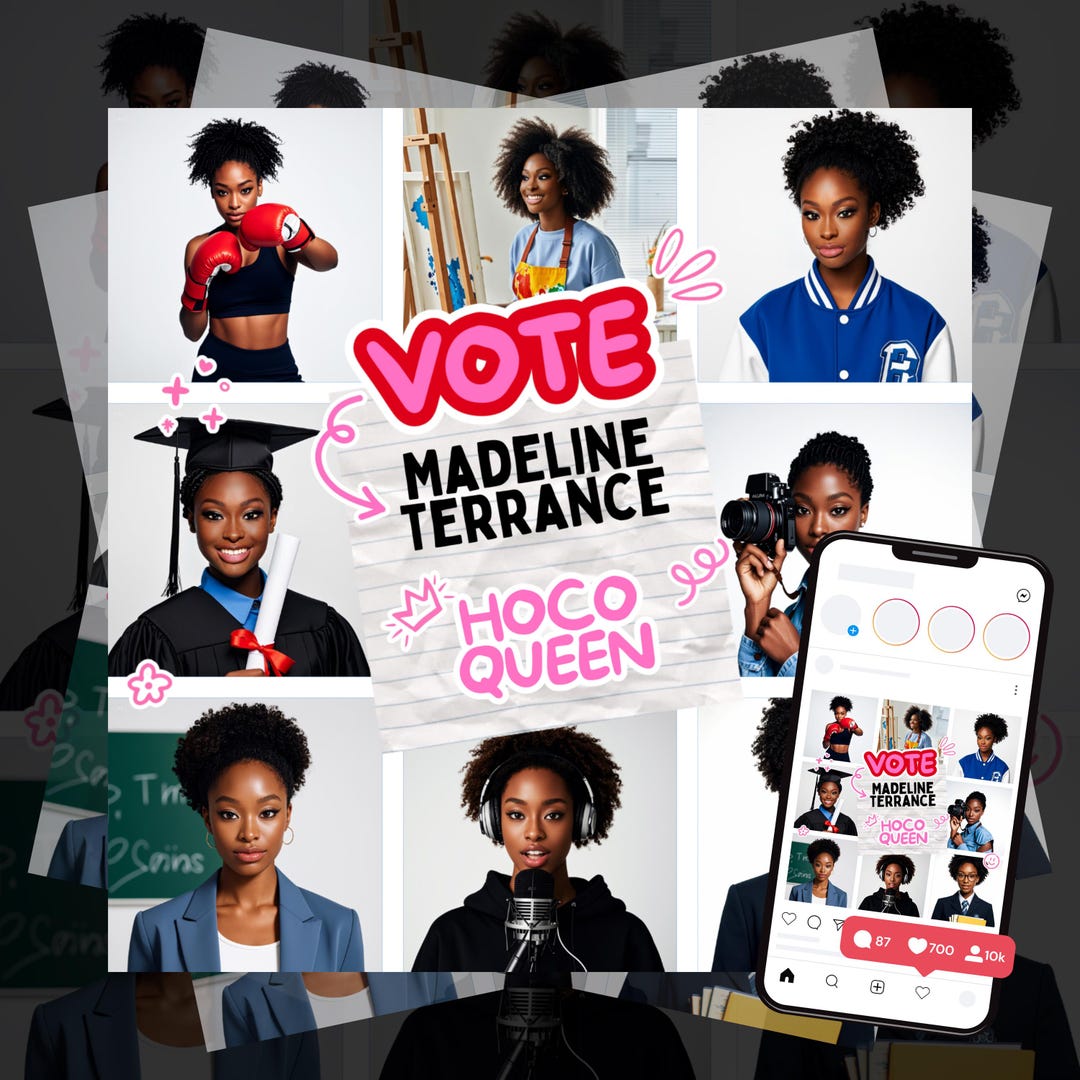 Homecoming Queen Flyer, Homecoming Flyer, Vote for Me Flyer, Homecoming ...