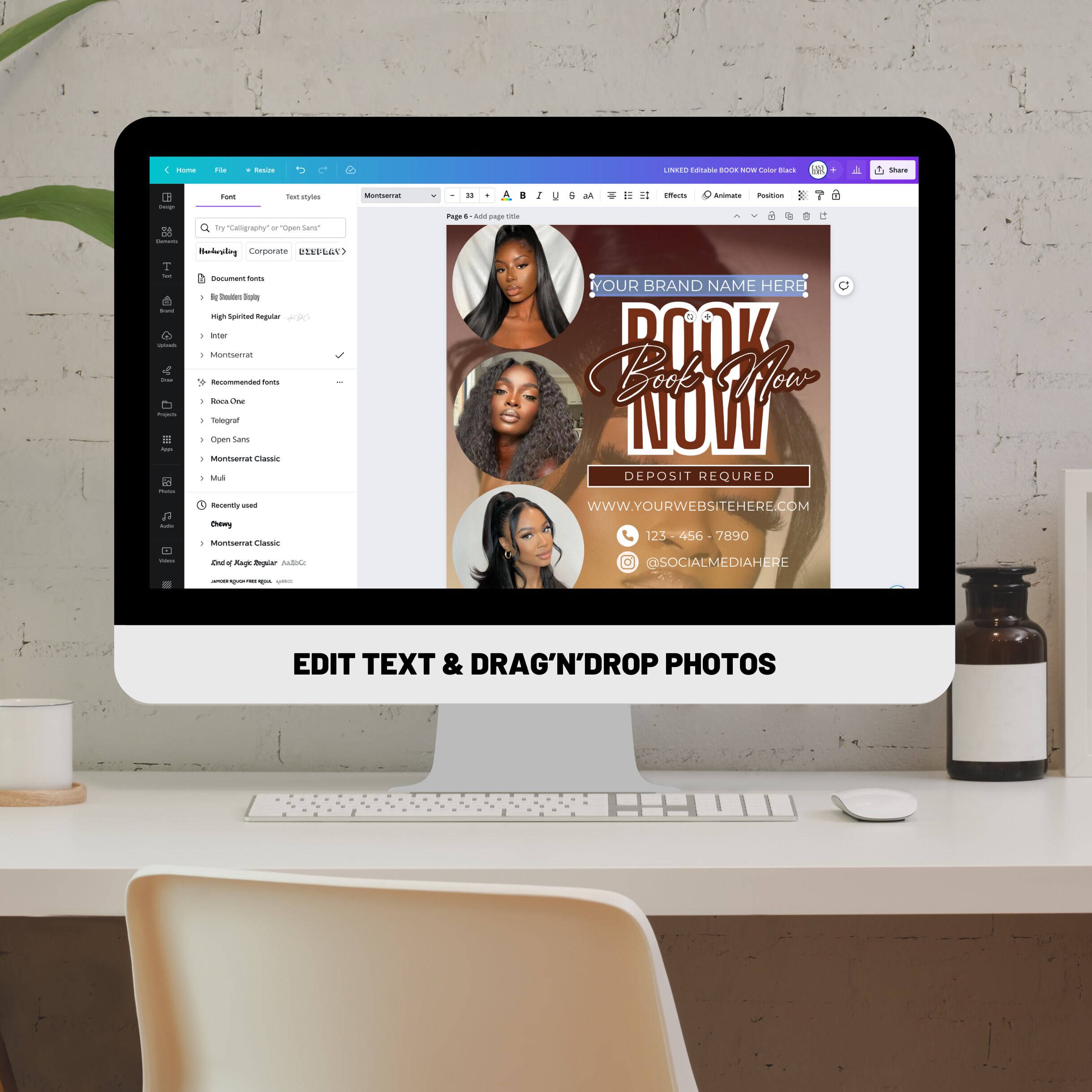 Editable Book Now Flyer DIY Appointments Available Template - Etsy