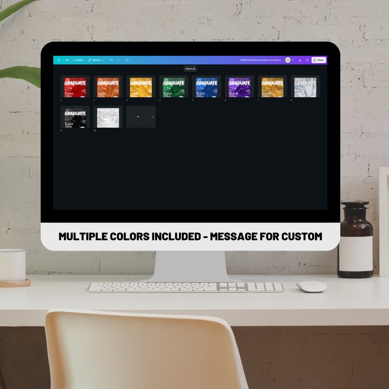 Magazine Style Graduation Invitation Template Class of 2025 (DIY Canva ...