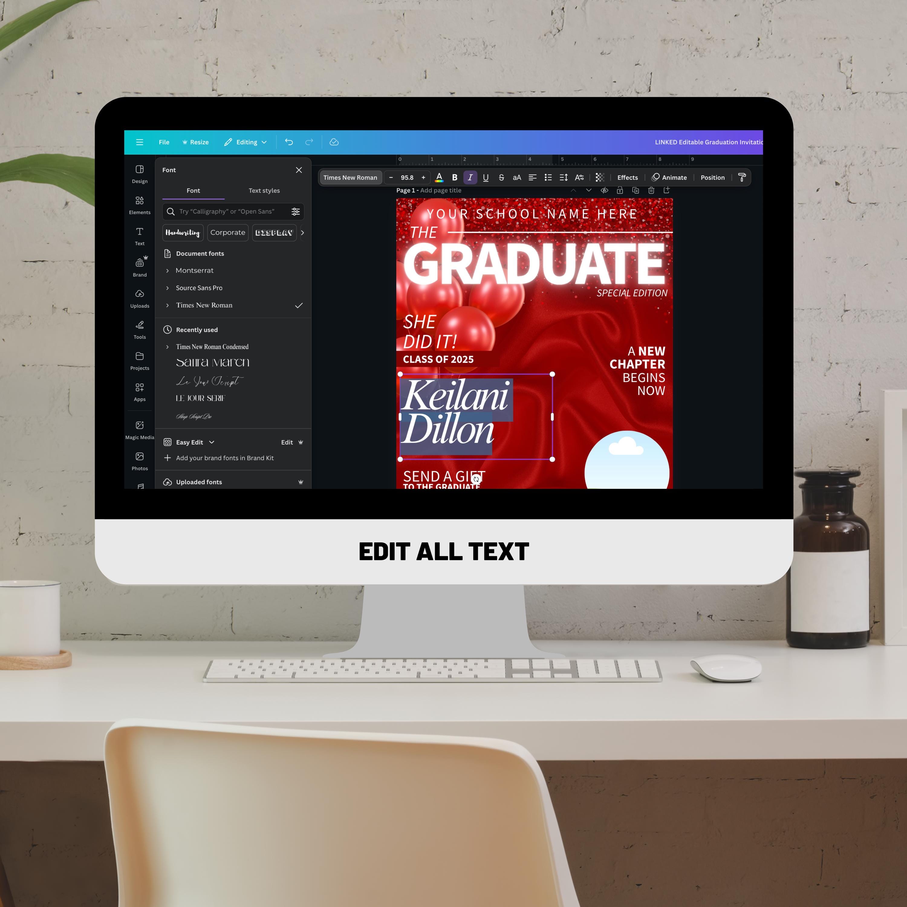 Graduation Magazine Design Template Bundle, Senior Class of 2026 ...