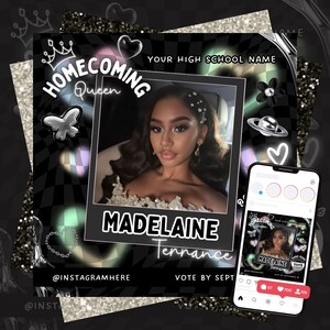 Homecoming Queen Flyer Editable School Election Campaign (canva ...