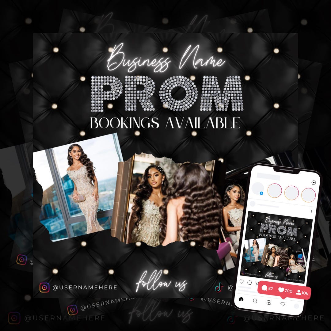 Editable Prom Booking Flyer Prom Promotional Flyer Prom Flyer Prom ...