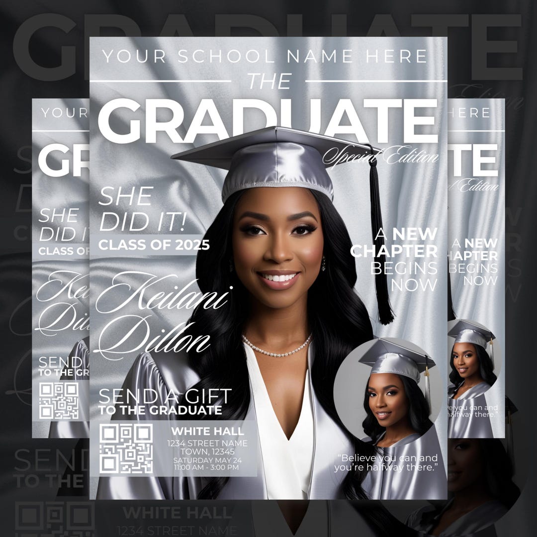Graduation Magazine Design Template Bundle, Senior Class of 2026 ...