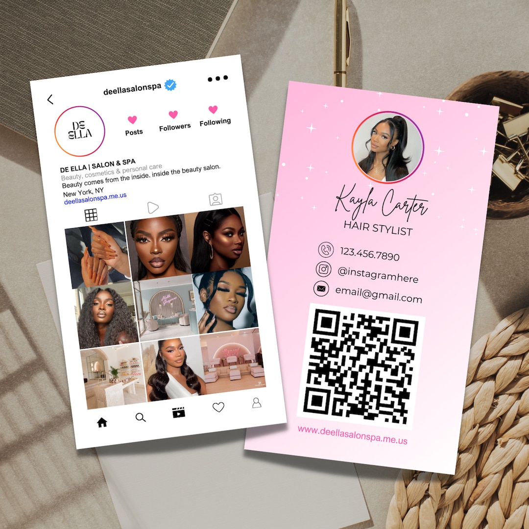2023 Instagram Business Card, IG Business Card, Lash Tech Business Card ...
