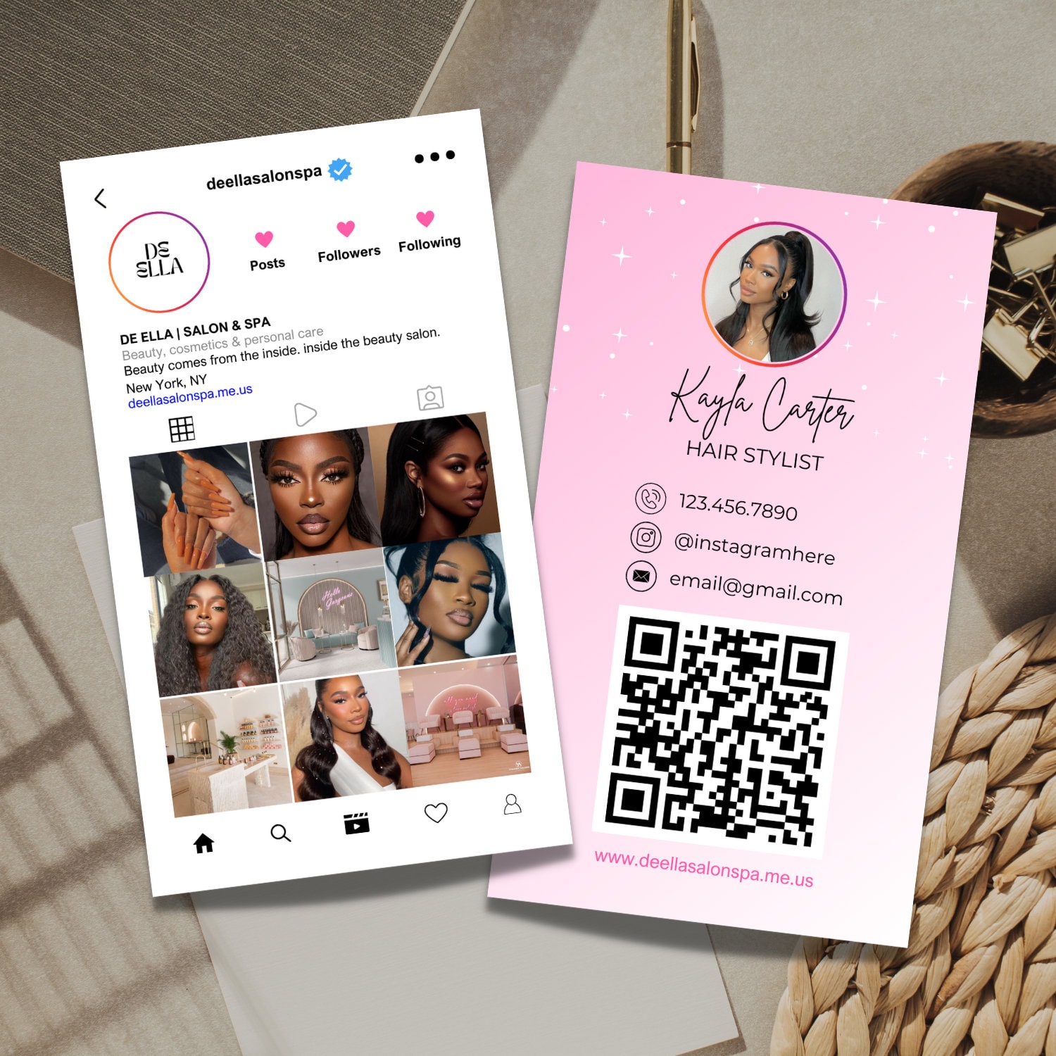 2023 Instagram Business Card, IG Business Card, Lash Tech Business Card ...