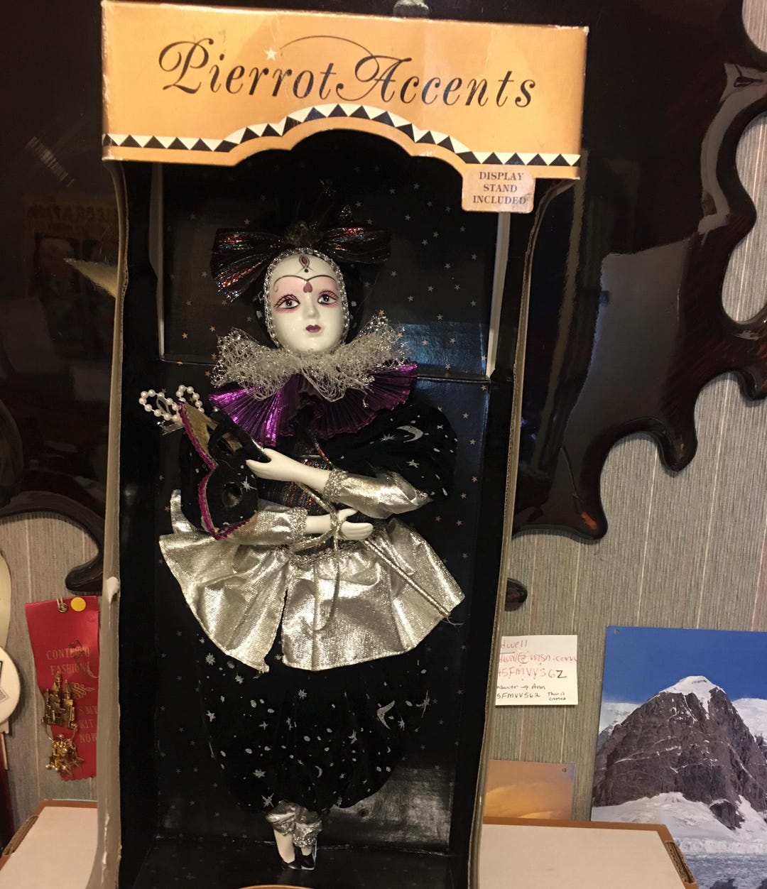 Vintage Pierrot Animated Musical Doll - Etsy