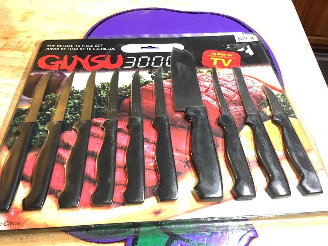 10 Piece Ginsu 3000 Series Knife Set - Etsy