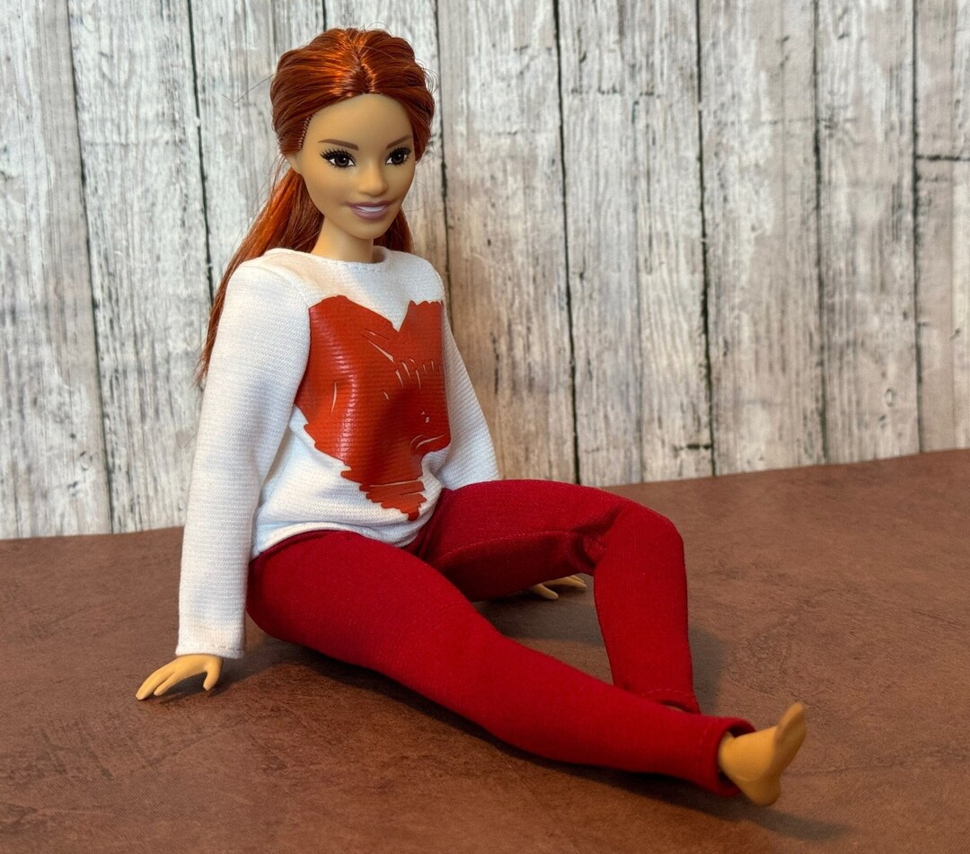 Handmade Curvy Size Fashion Doll Clothes. Blouse and Leggings for Dolls ...