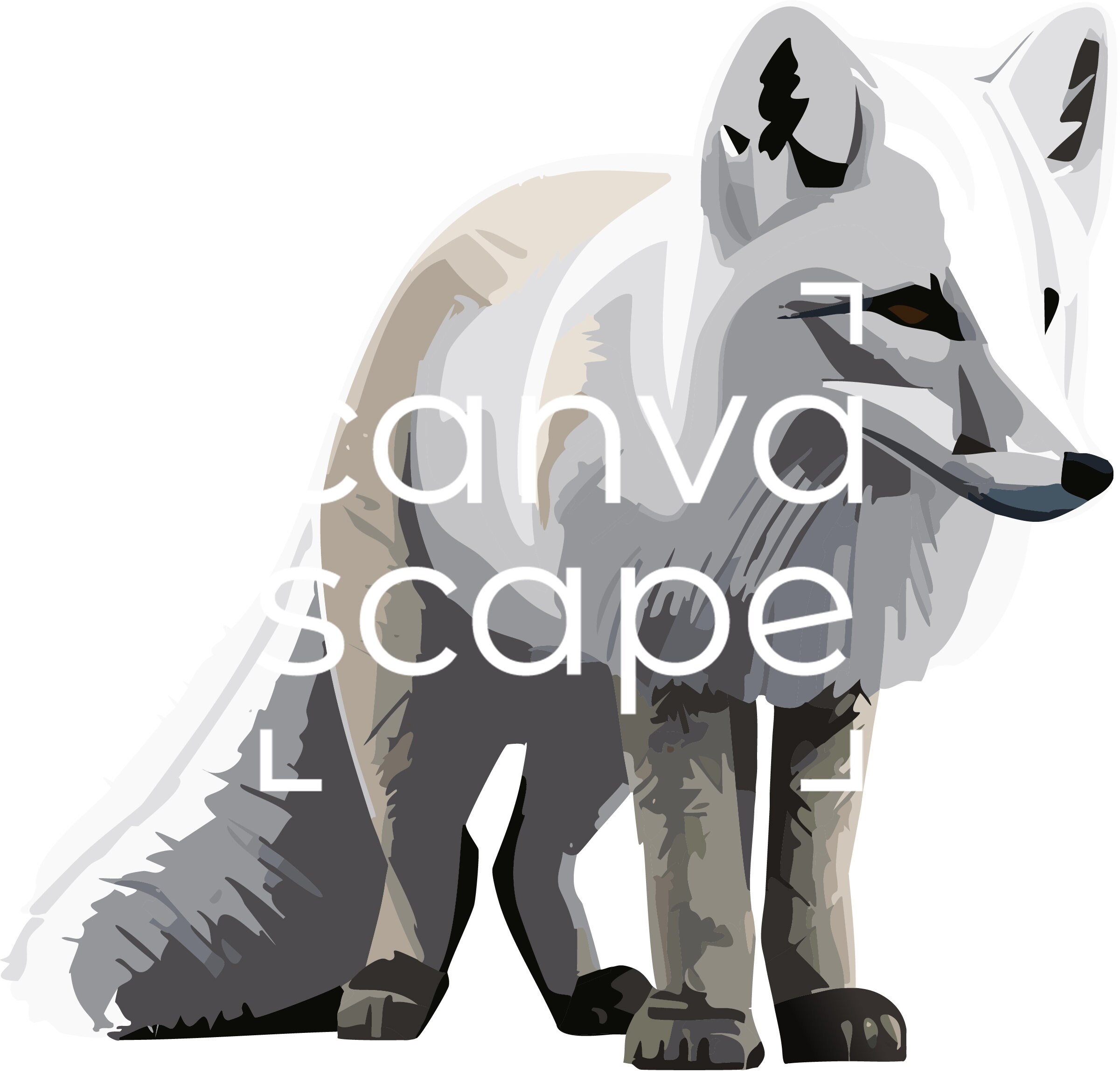 Animals Clipart, Arctic Animals, Digital Paper Craft, Silhouette ...