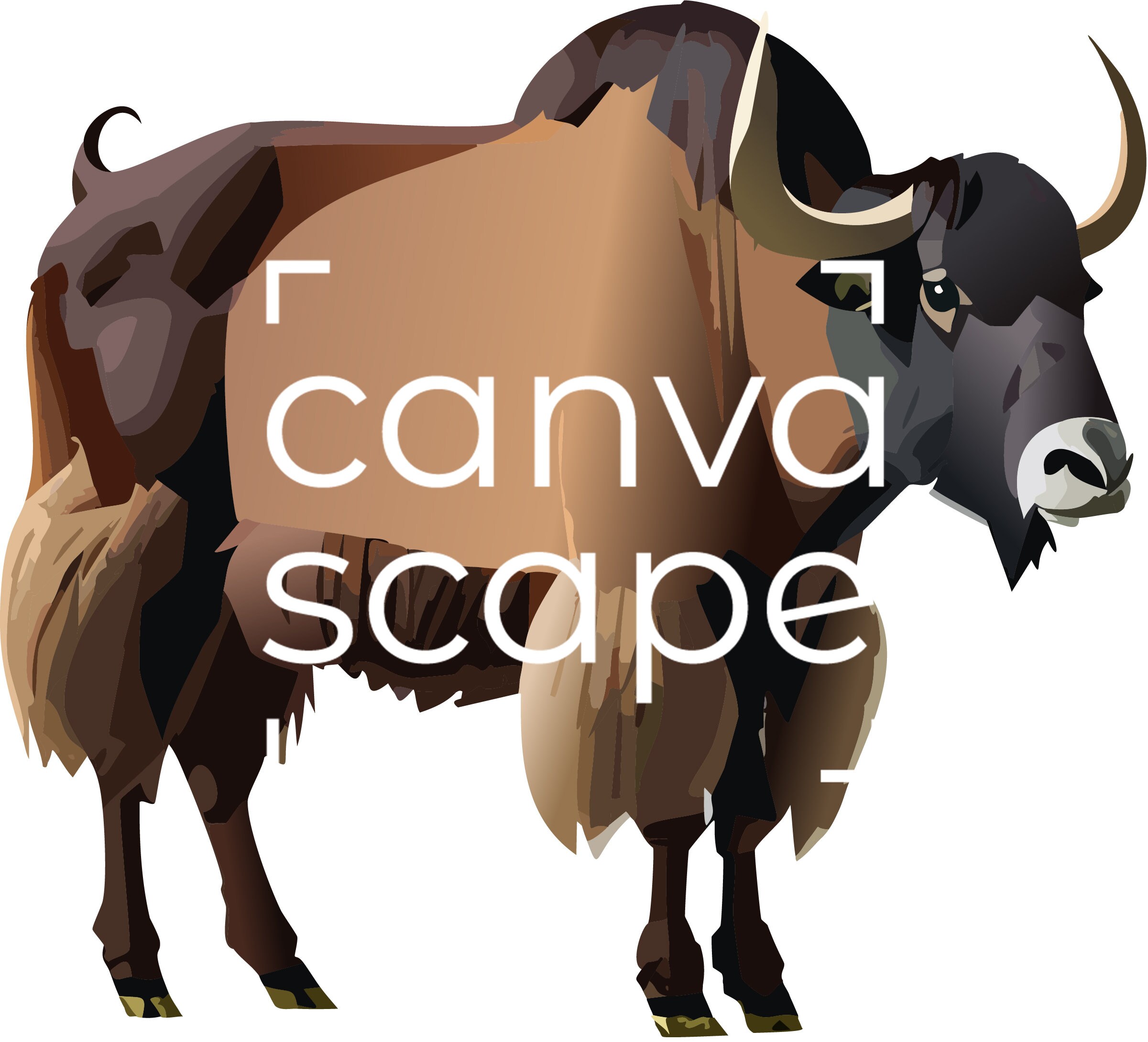 Animals Clipart, Mountain Animals, Digital Paper Craft, Silhouette ...