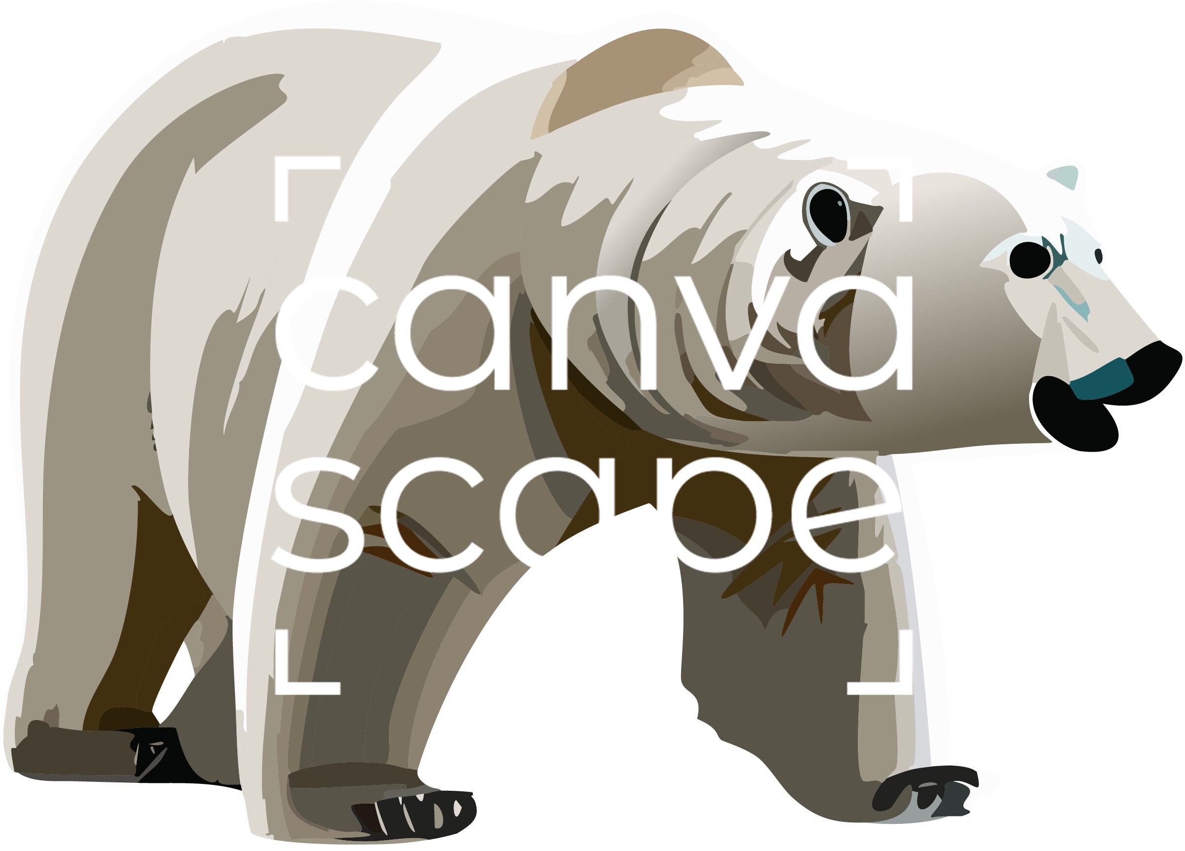 Animals Clipart, Arctic Animals, Digital Paper Craft, Silhouette ...