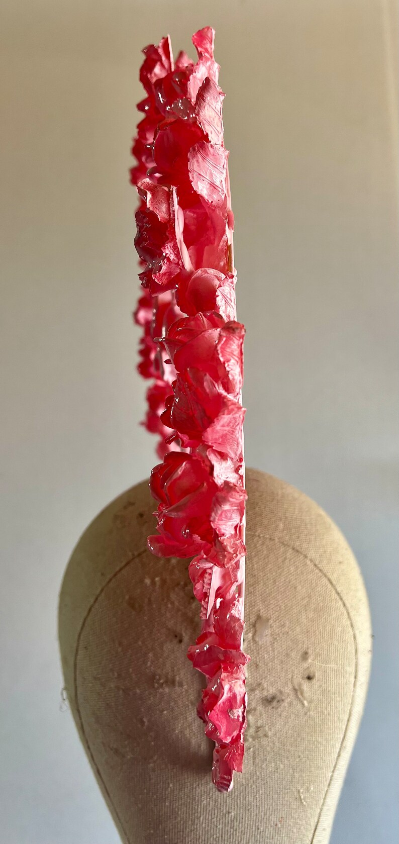 Pink Rose Headpiece - Etsy
