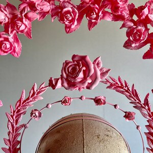 Pink Rose Headpiece - Etsy